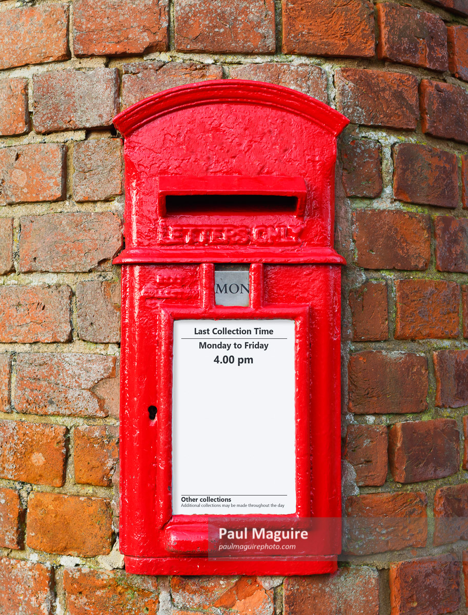 Stock photo - British post box template - Paul Maguire