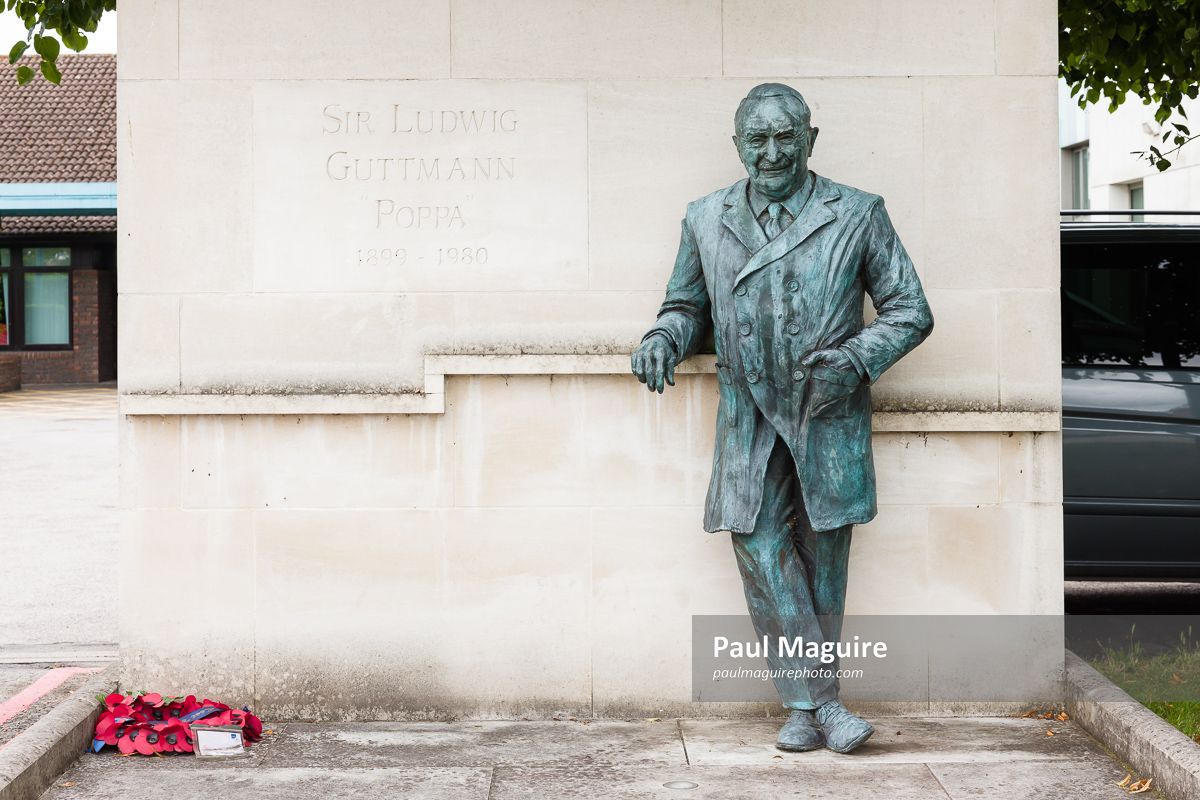 Buy a photo - Statue of Sir Ludwig Guttmann founder of Paralympic Games ...