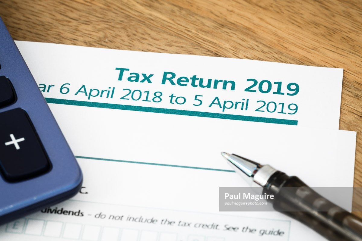 Stock photo - Tax return form UK 2019 - Paul Maguire