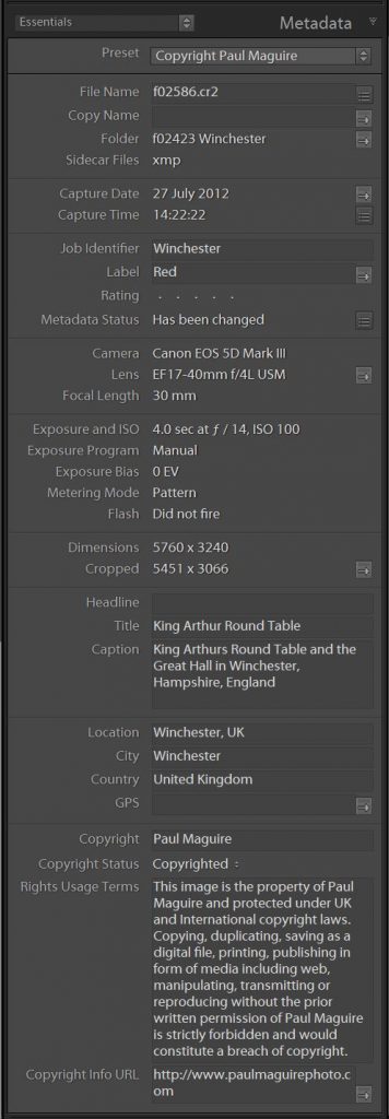 How to customise the metadata panel in Lightroom - Paul Maguire