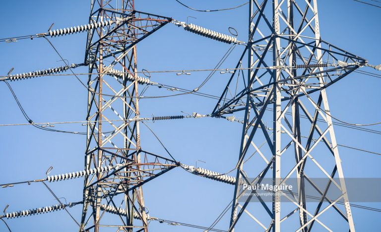 Stock photo - National grid pylons, UK - Paul Maguire